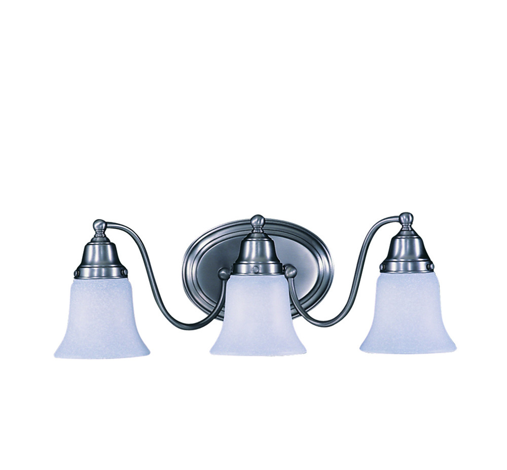 Traditional 3-Light Satin Pewter Magnolia Sconce