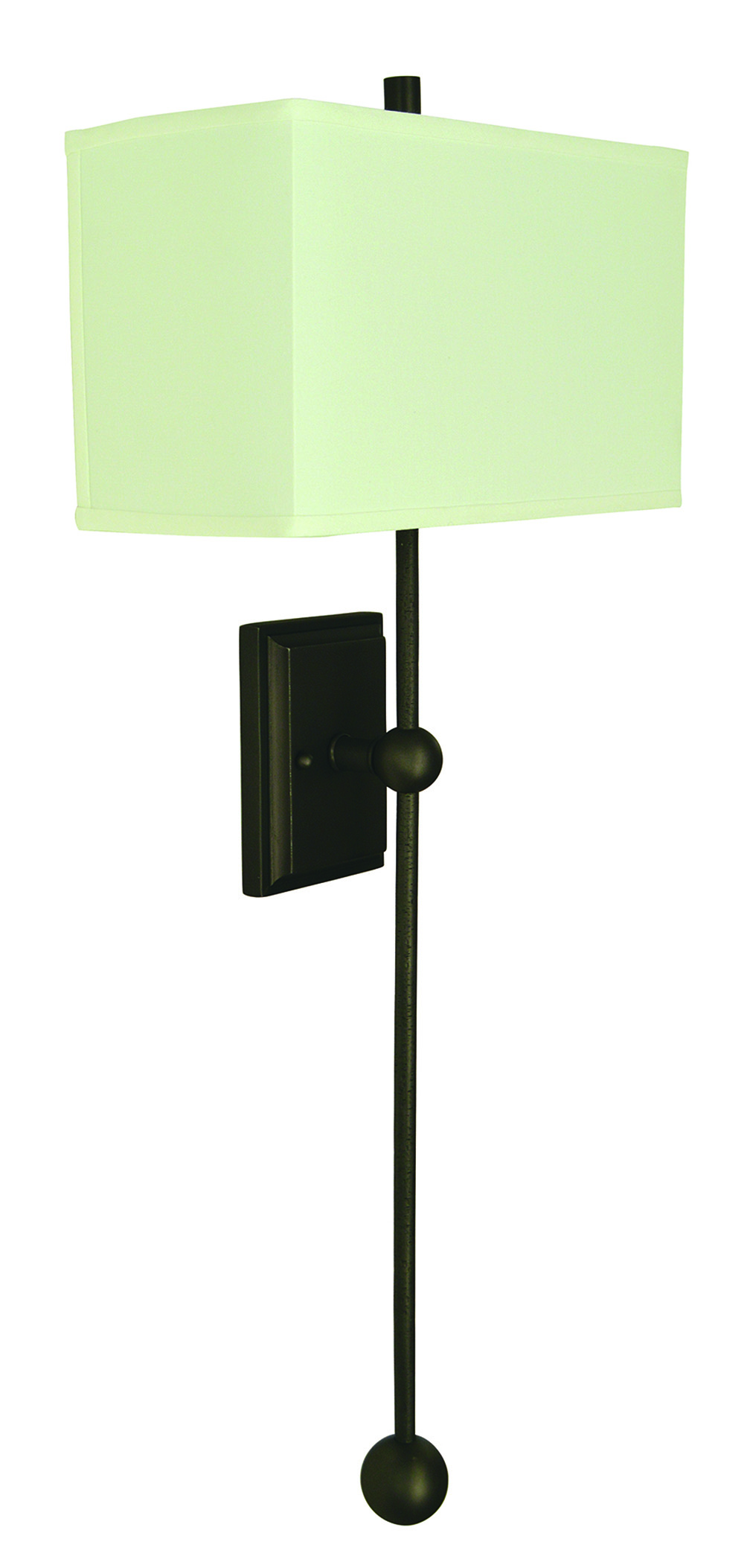 Transitional oversized and stately 2-Light Iron Sconce