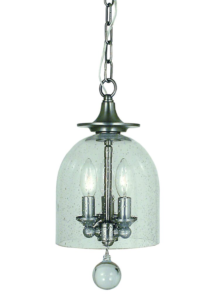 Traditional 3-Light Brushed Nickel Hannover Pendant